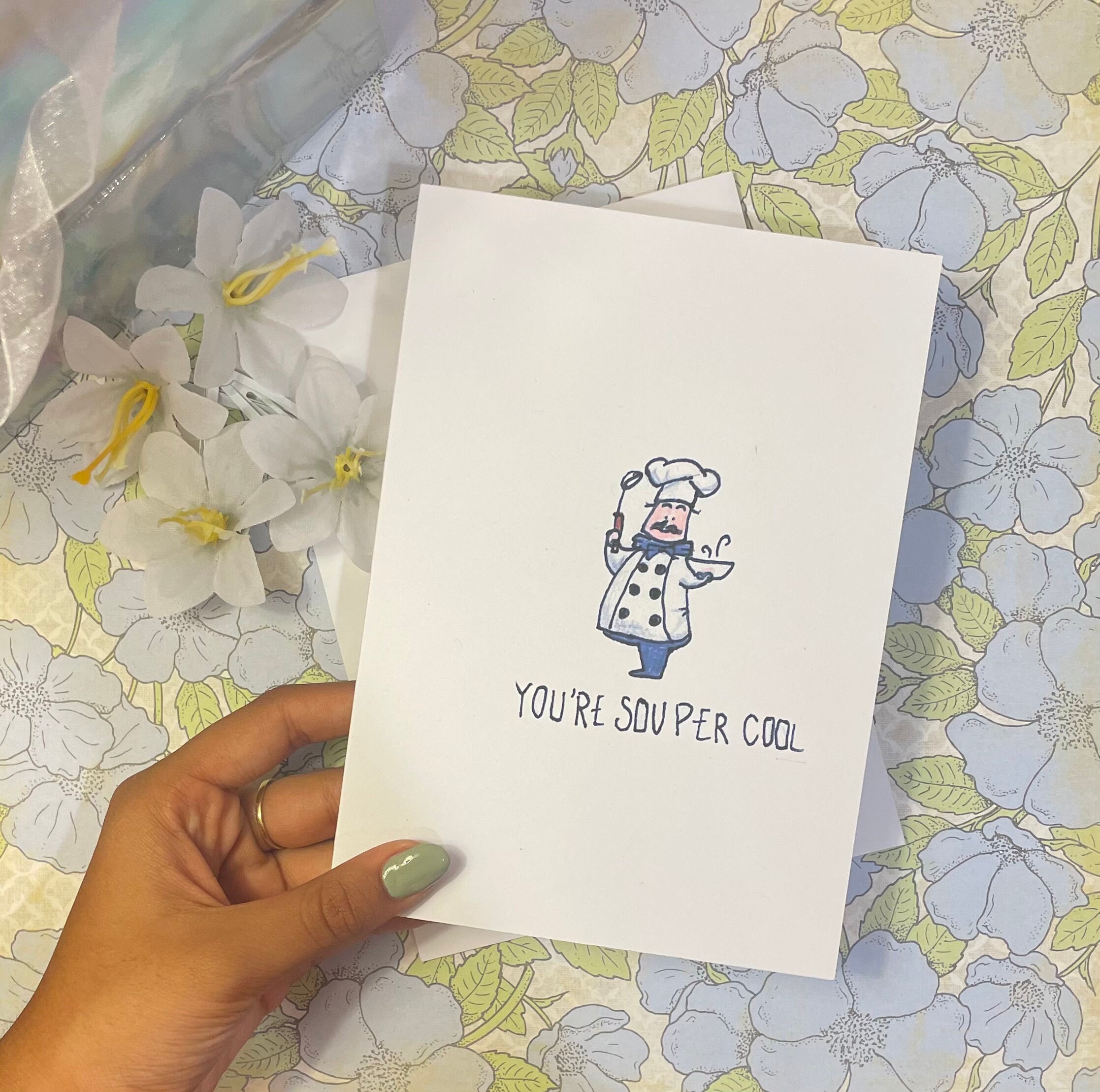 Chef Card, Pastry Chef Card, Cooking Card, Handmade Greeting Card, Pun ...