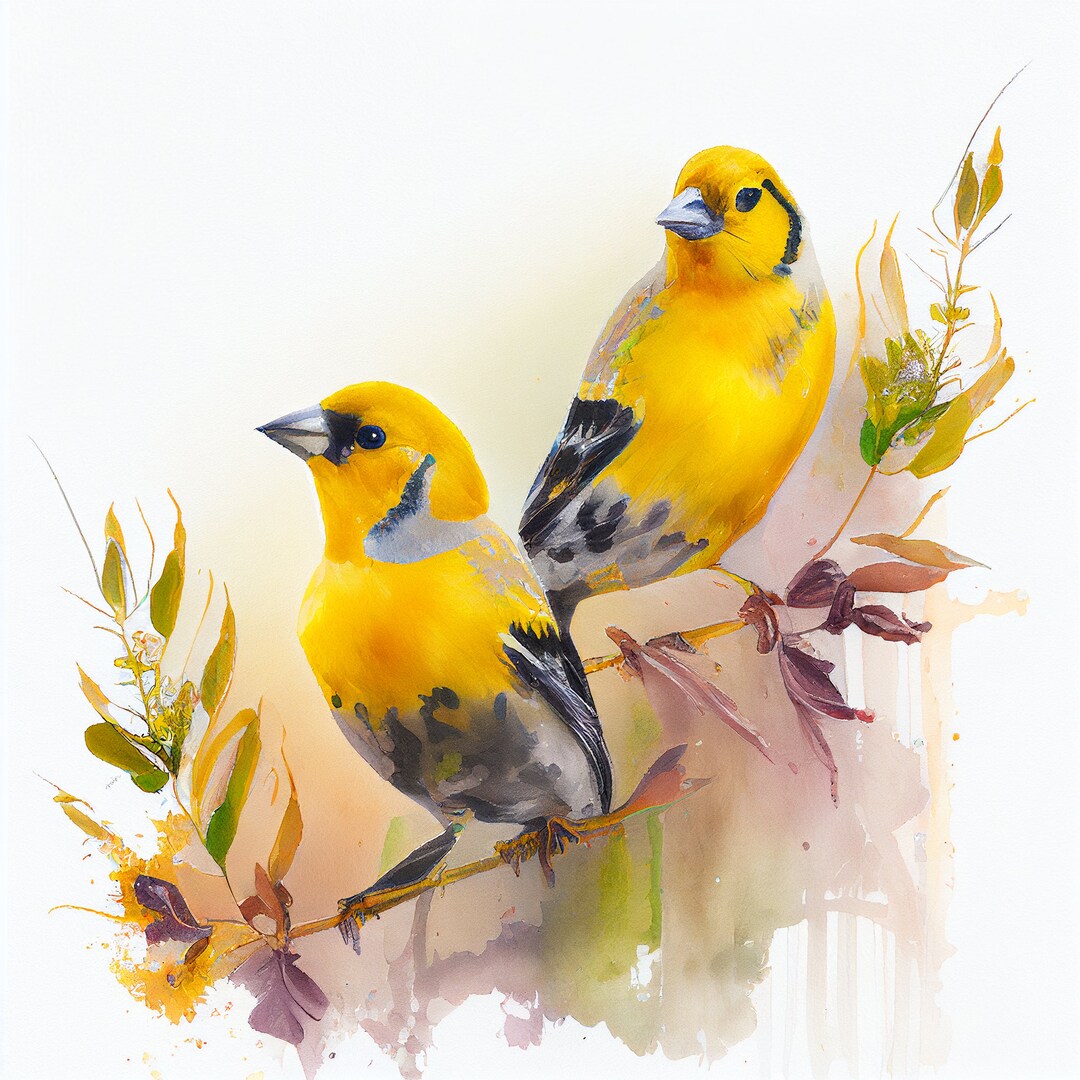 Goldfinch Water Color Art | Wall Decor | Art Print | PRINTABLE Digital ...