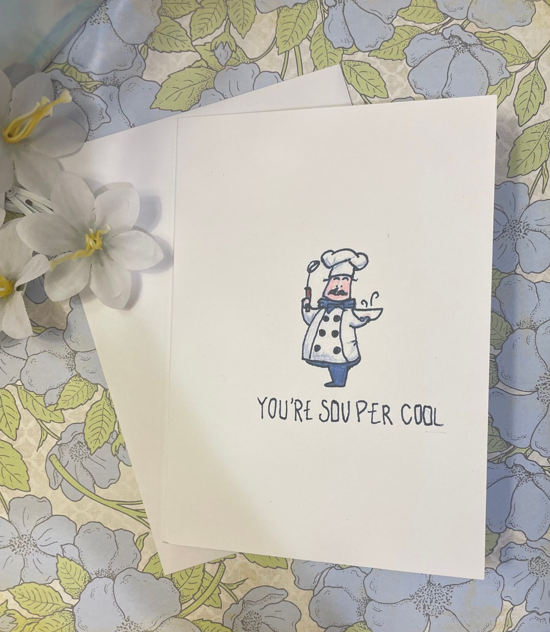 Chef Card, Pastry Chef Card, Cooking Card, Handmade Greeting Card, Pun ...