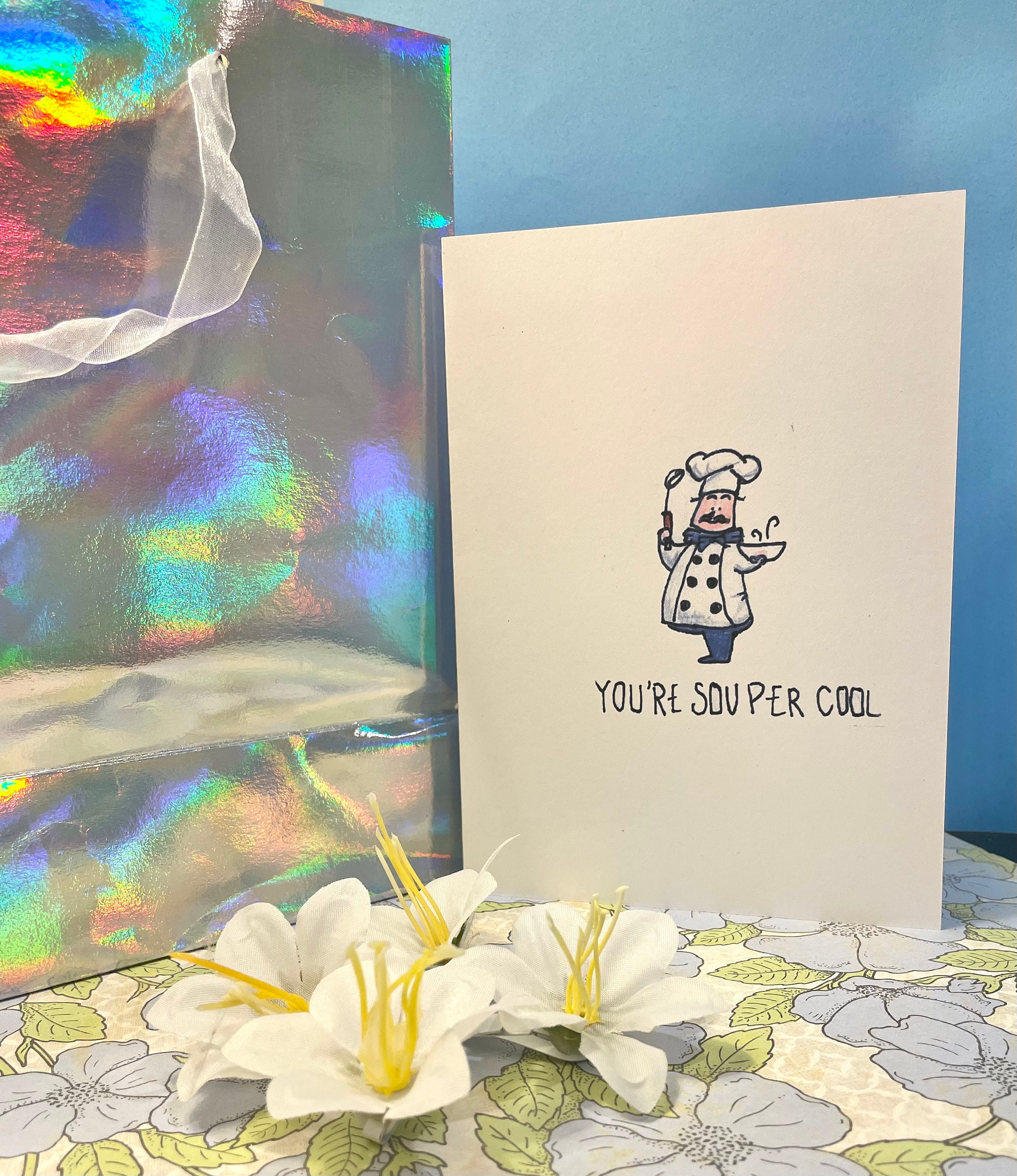 Chef Card, Pastry Chef Card, Cooking Card, Handmade Greeting Card, Pun ...