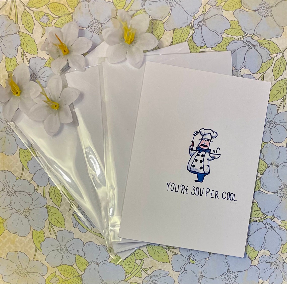 Chef Card, Pastry Chef Card, Cooking Card, Handmade Greeting Card, Pun ...