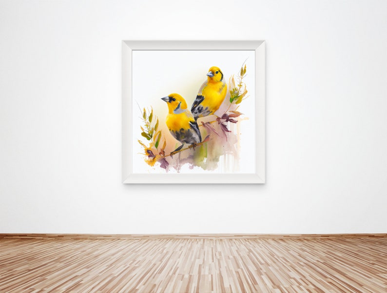 Goldfinch Water Color Art | Wall Decor | Art Print | PRINTABLE Digital ...