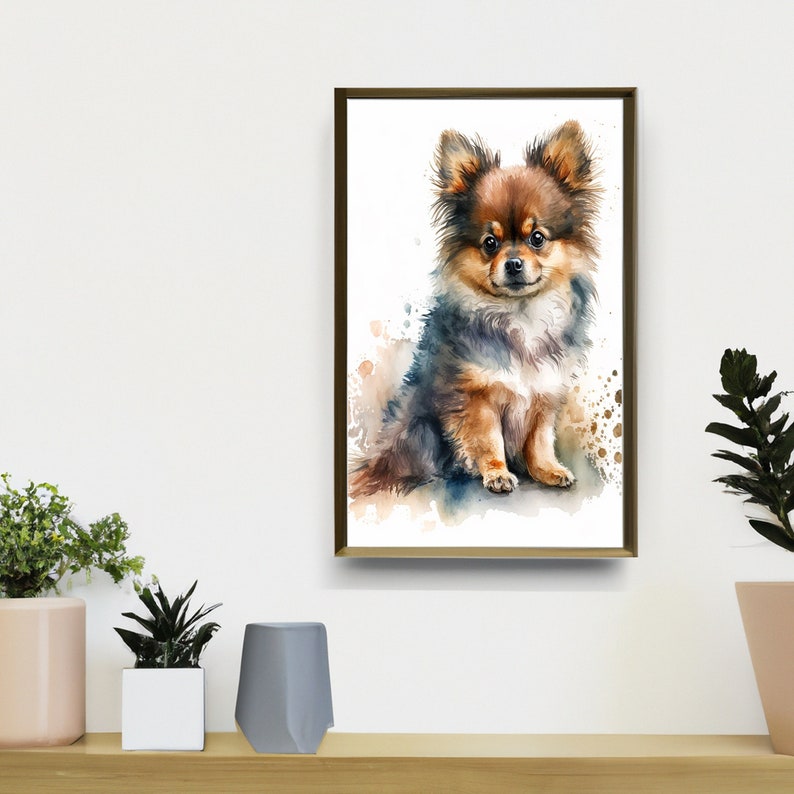Cute Dog Watercolor Art Wall Decor Art Print PRINTABLE - Etsy