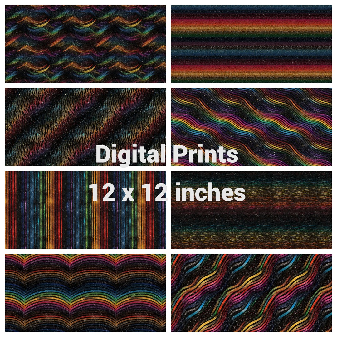 Colors of the Rainbow Glitter Digital Paper - Rainbow Backgrounds and ...