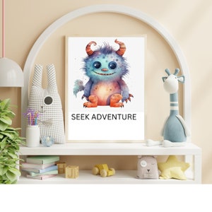 24 Cute Monster Nursery Art, Printables, Downloadable Printable Poster ...