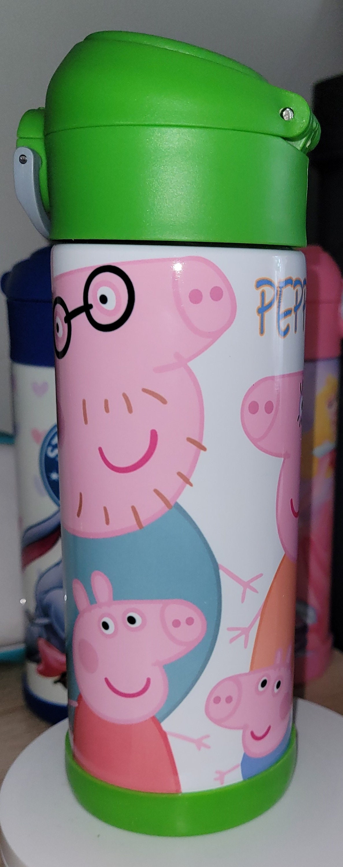 Peppa Pig Family Personalized 12 Oz Water Bottle for Kids & Toddlers - Etsy