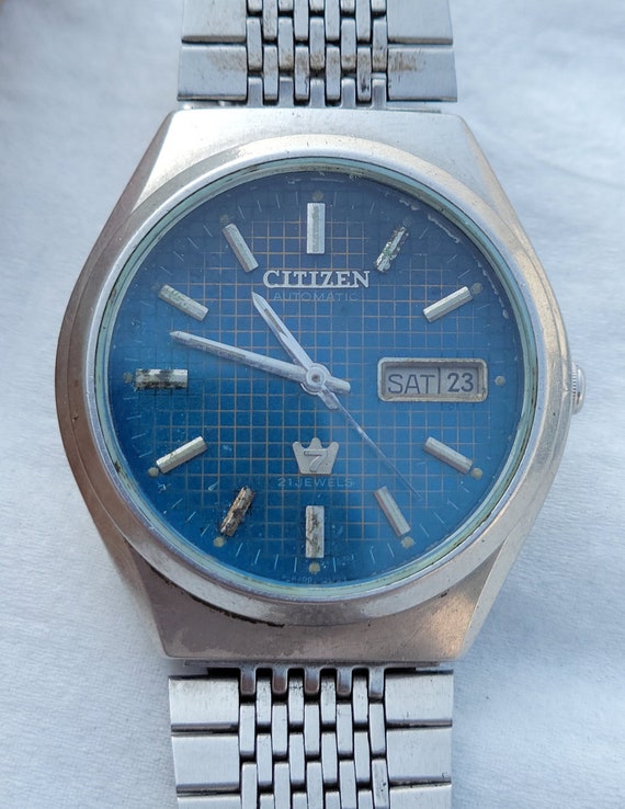 Vintage citizen automatic blue - Gem