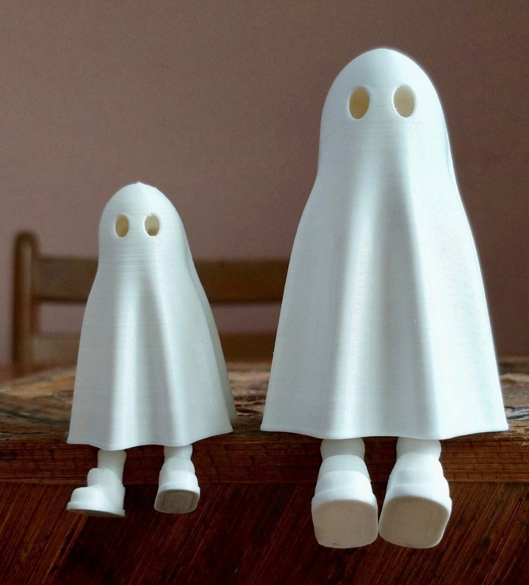 Cute Ghost - Posable 3d Printed Ornament or Keychain - Etsy