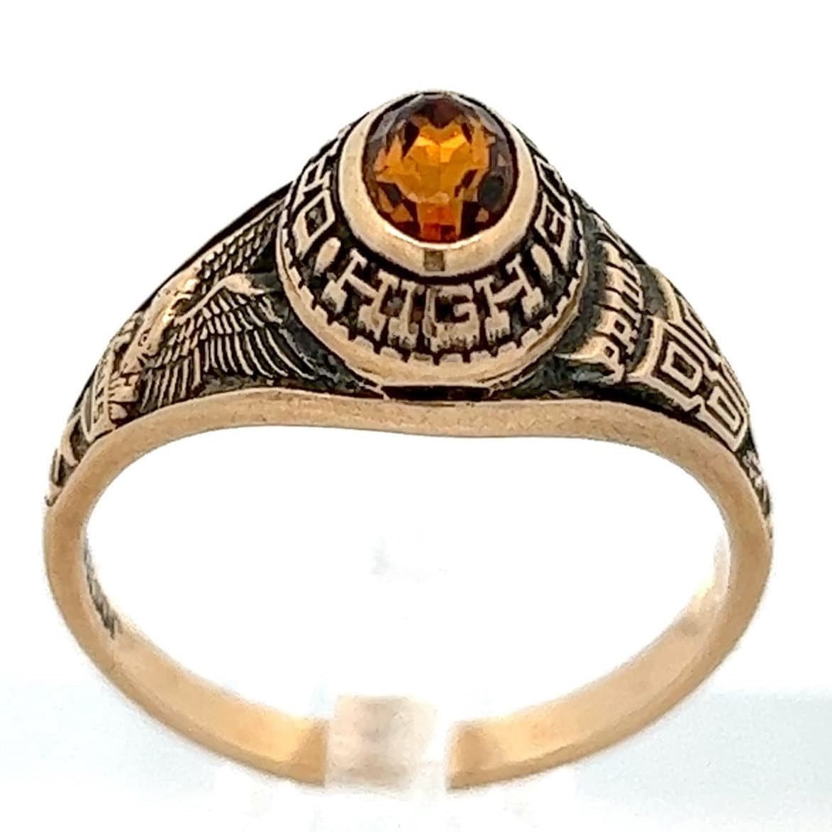 Size 6 1/4 Women's Vintage 1988 Class Ring, 14k Gold Estate Ring ...