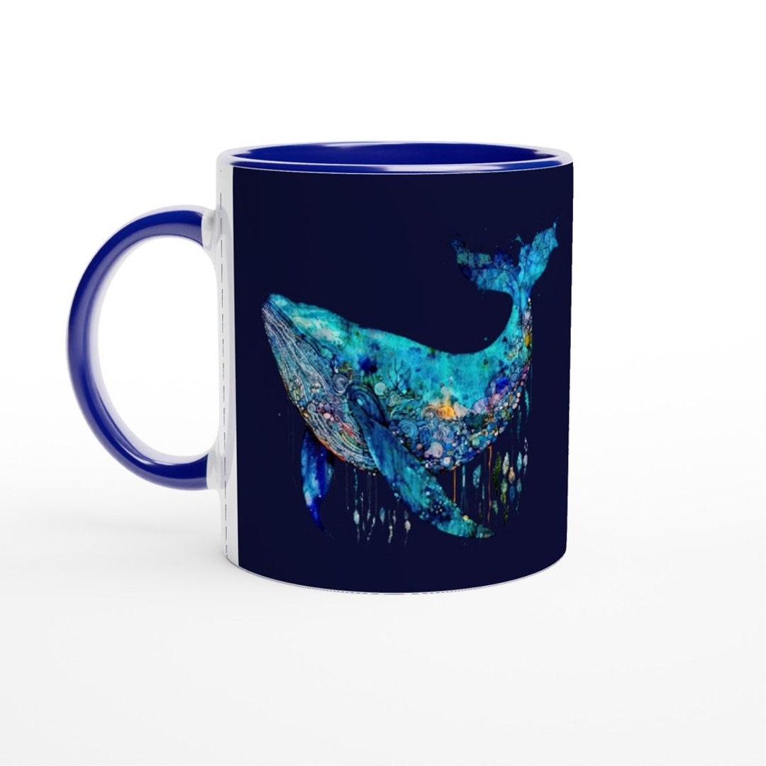 Make a Splash With Our Blue Whale Ceramic Mug - Your Perfect Ocean ...