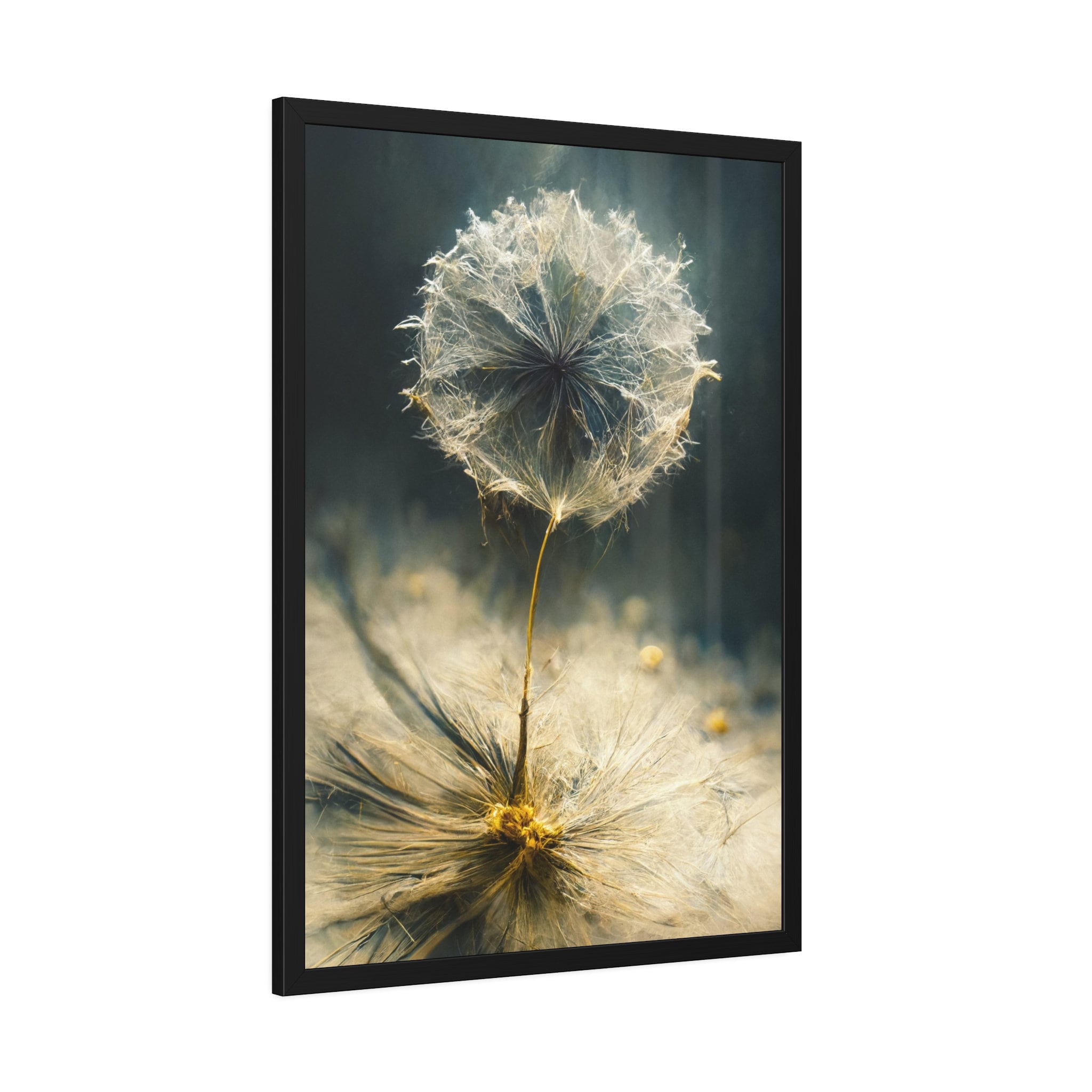 Elegant Dandelion Pappus Digital Art Botanical Wall Décor in Frame - Etsy
