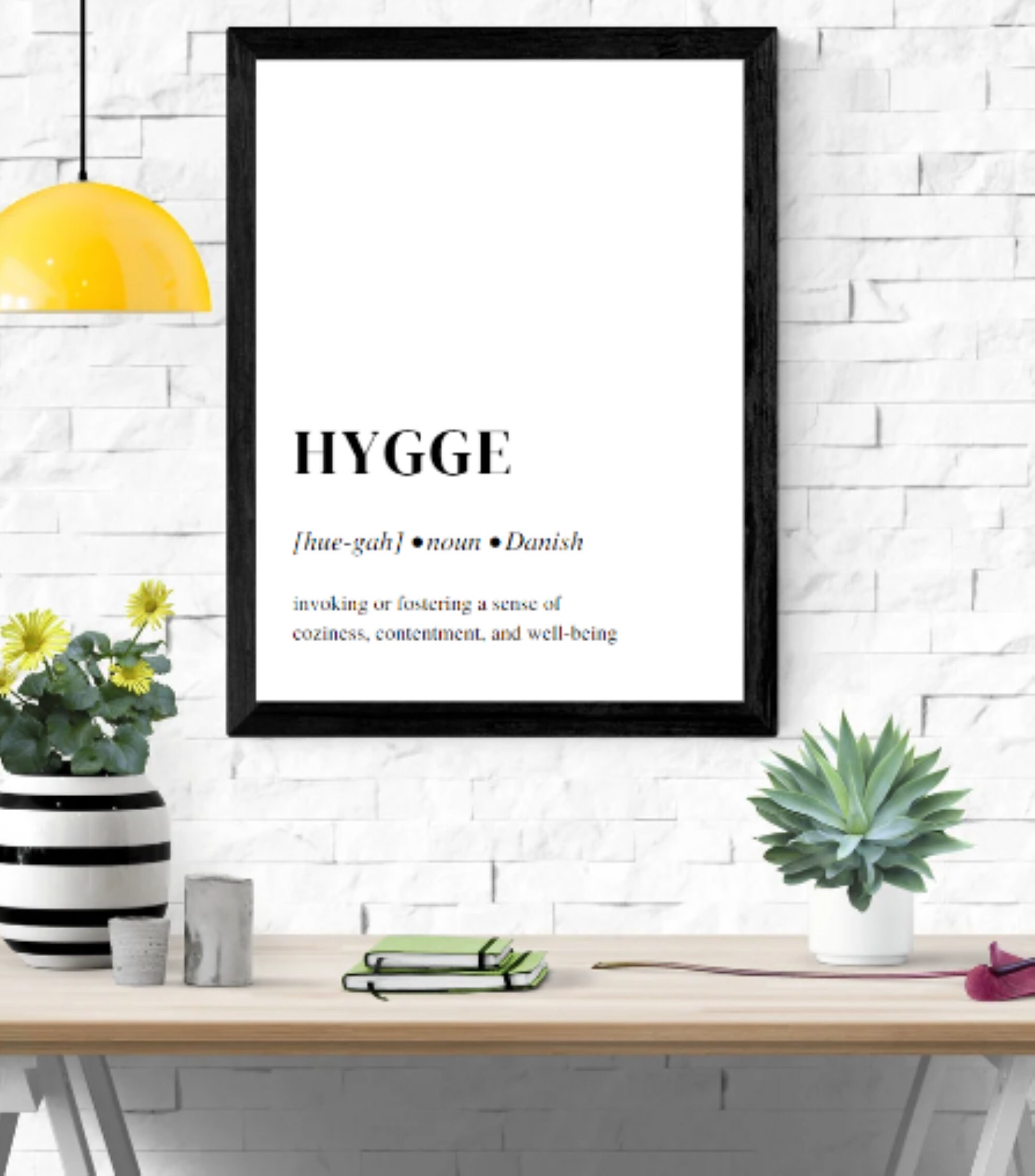 Cozy Hygge Definition Printable Wall Art for Scandinavian Home Decor ...