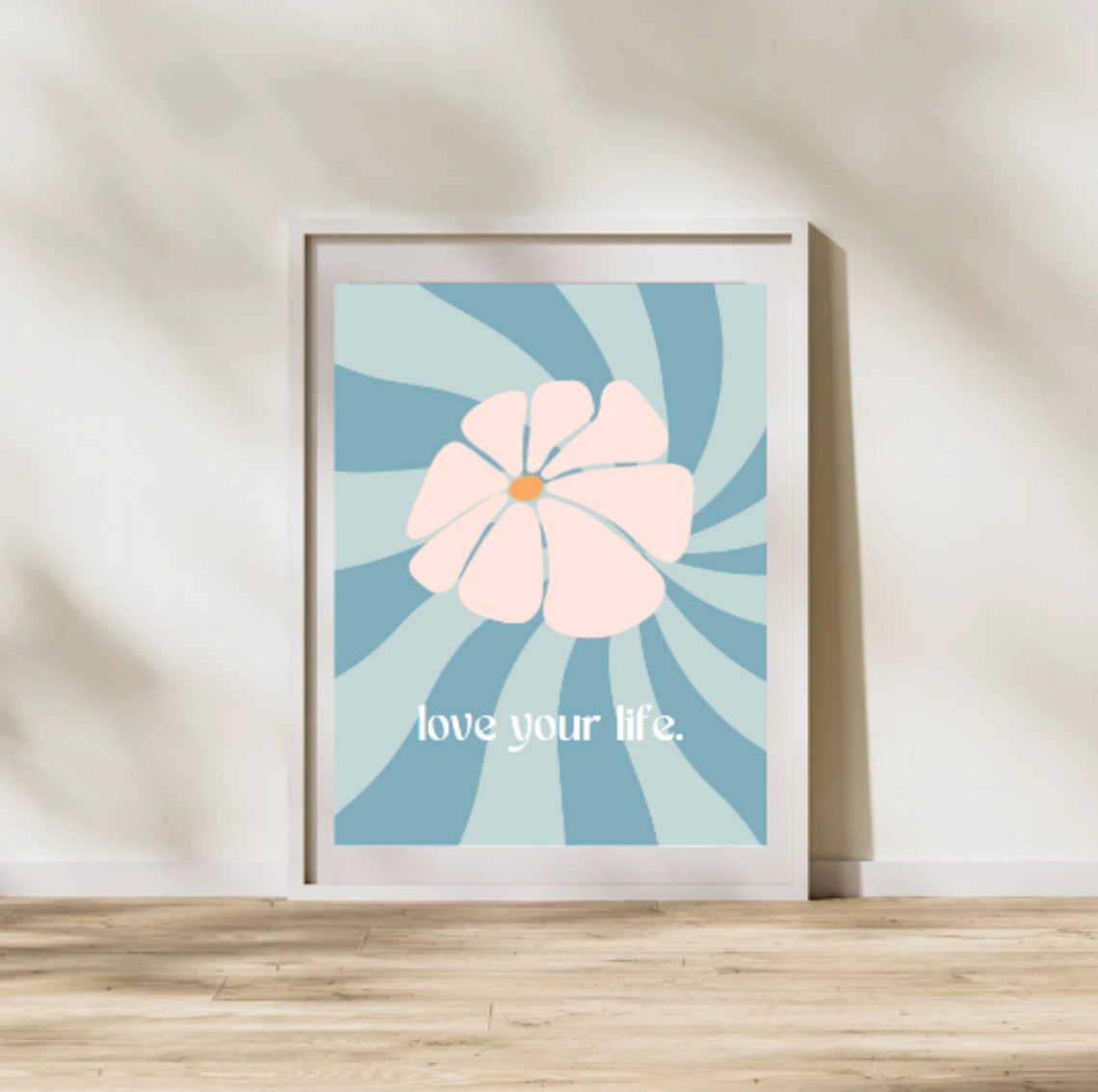 Groovy Plant Print Instant Download Print Positive Mindset Wall Art ...