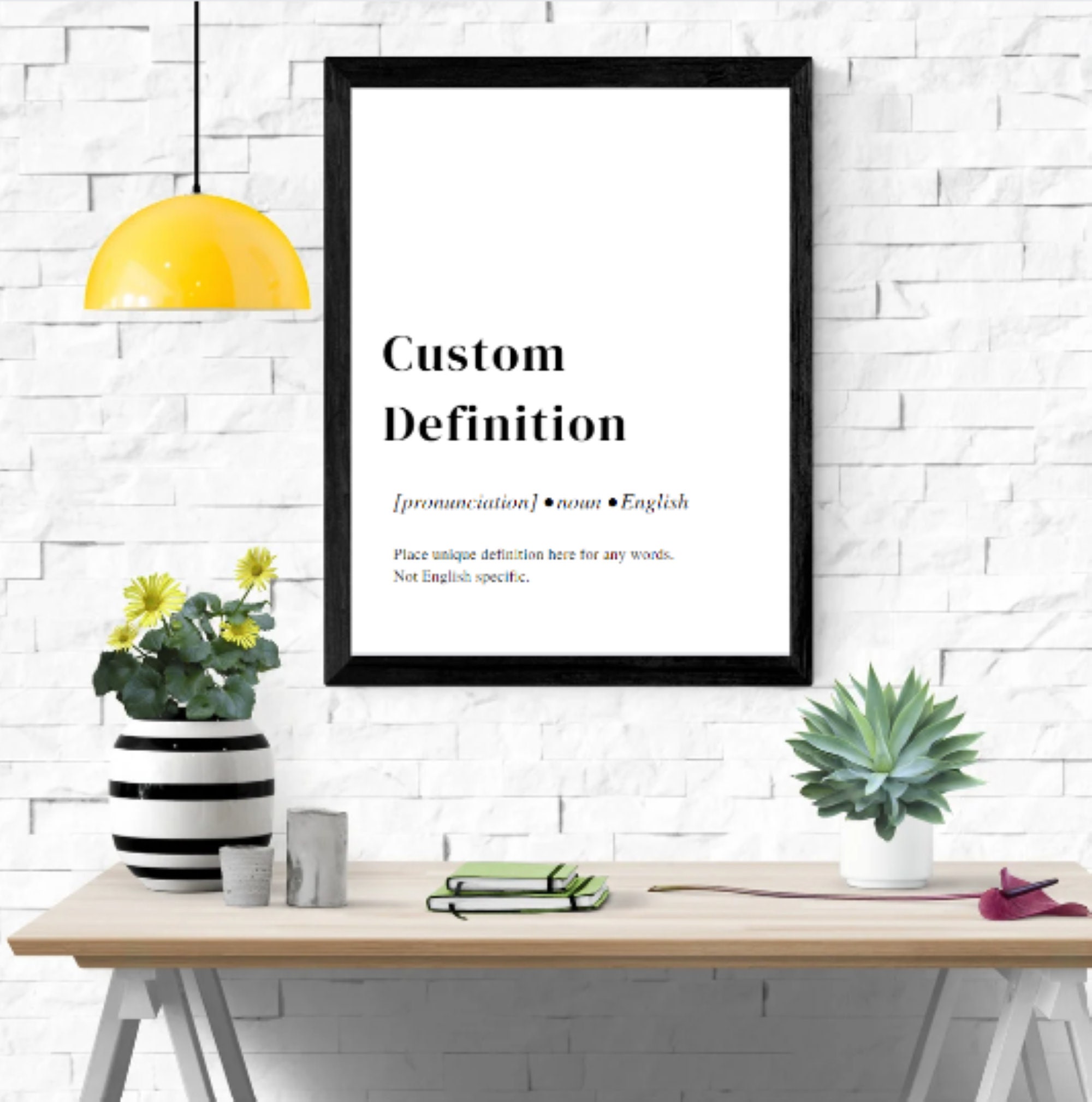 Custom Definition Print Sign Personalized Gift for Any Occasion - Etsy