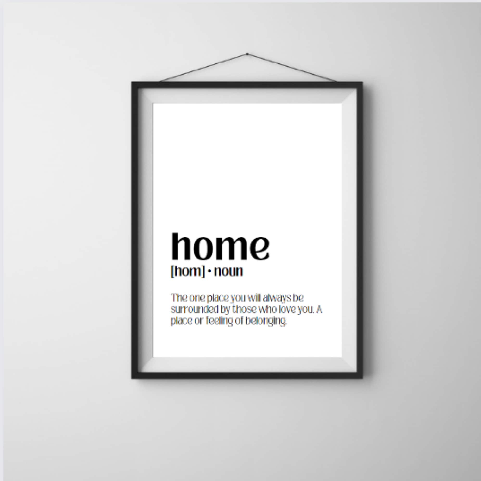 Home Definition Sign | Instant Download | Home Definition Printable Art ...