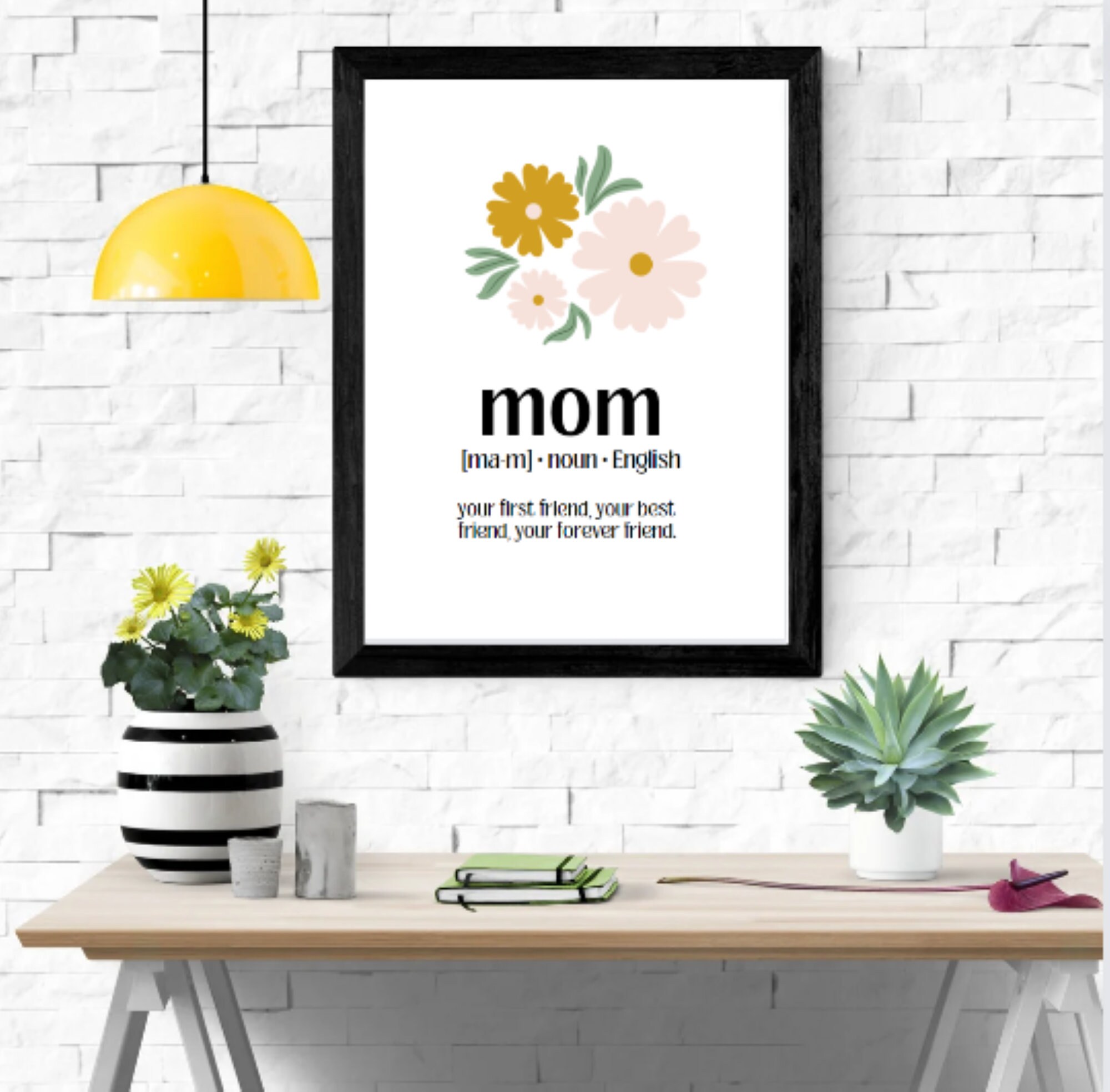 Personalized Mom Definition Printable Wall Art Customizable Mother's ...