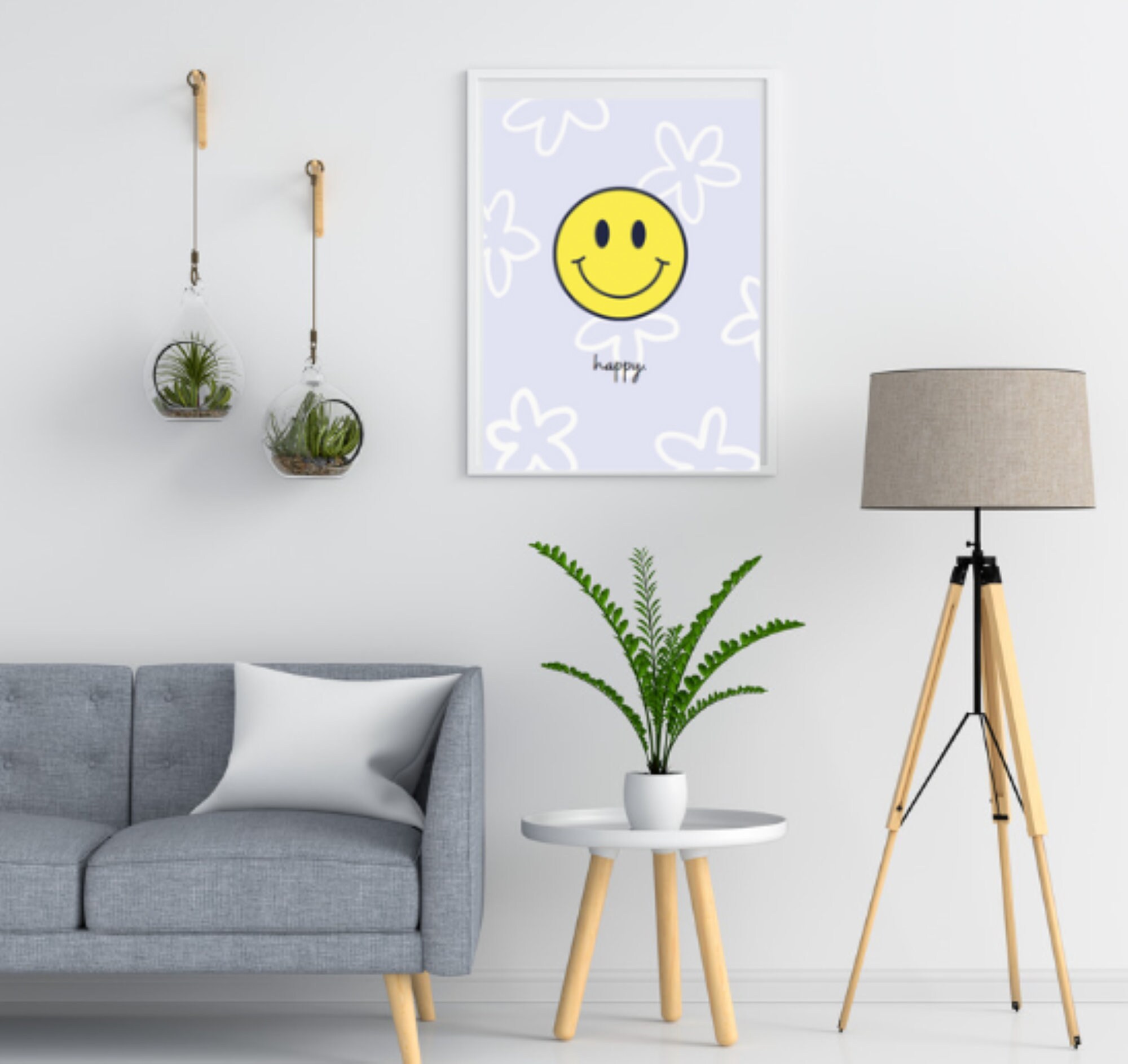 Smiley Face Wall Art Print High-quality Instant Download - Etsy