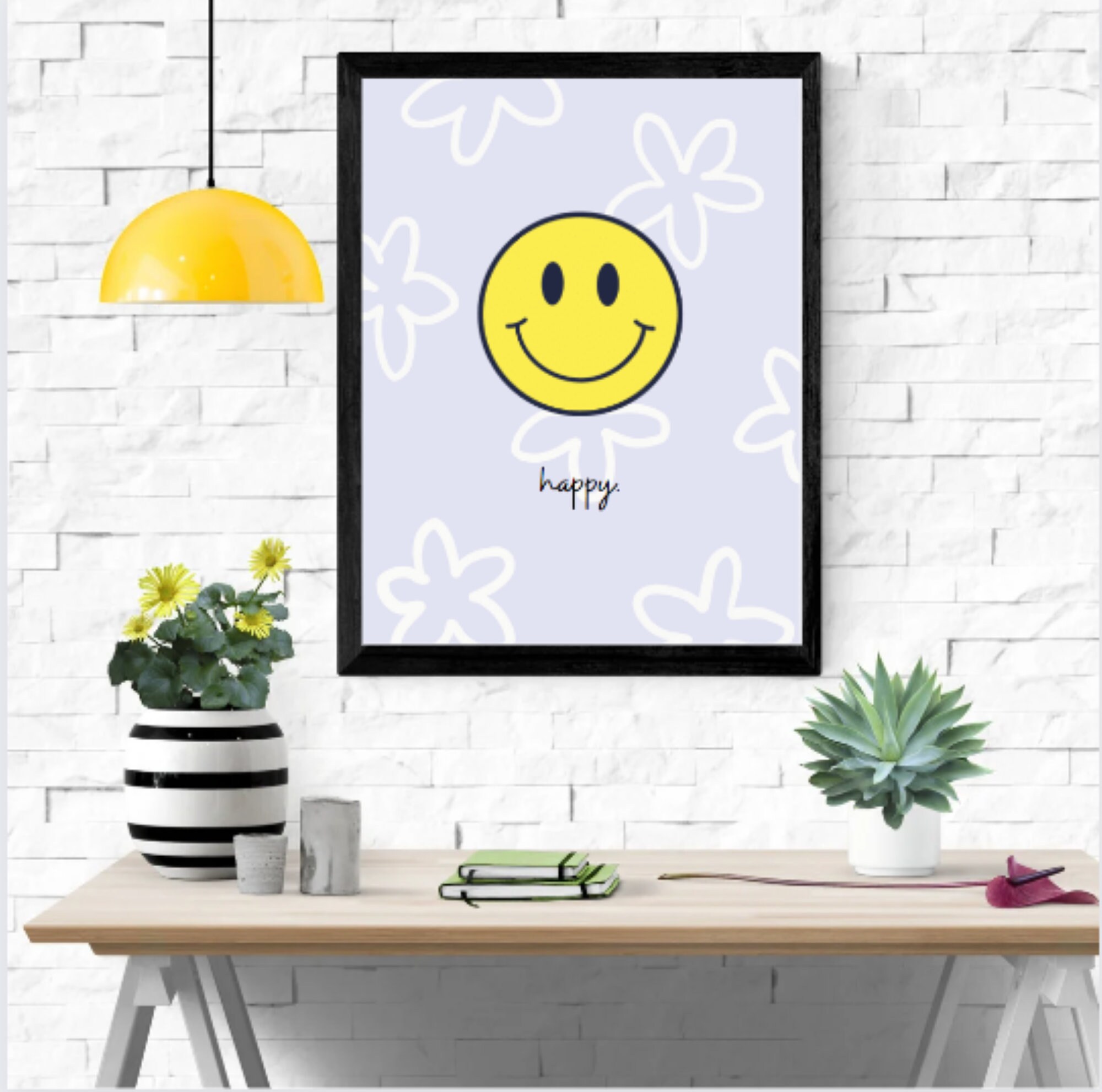 Smiley Face Wall Art Print High-quality Instant Download - Etsy
