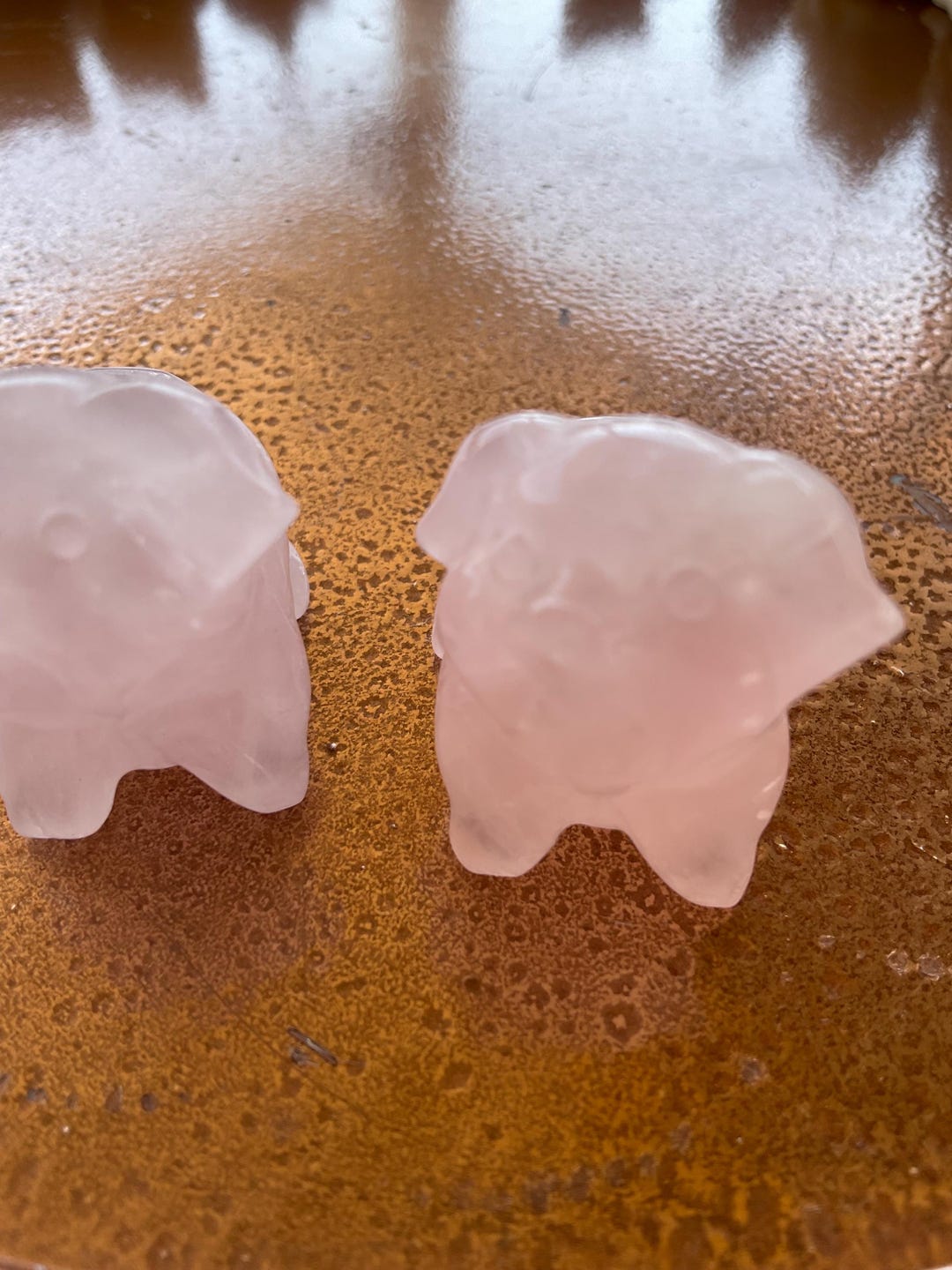 Rose Quartz Crystal Pig Carving/piggy Carving/pig Collection/crystal ...