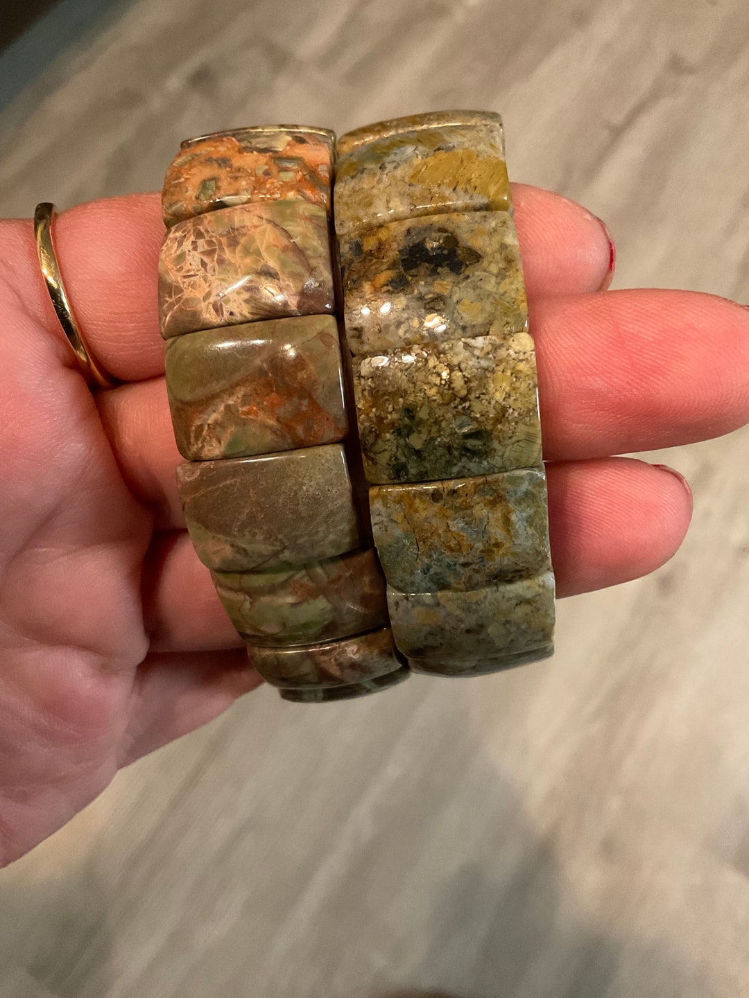 Money Jasper Crystal Bangle Bracelet: Wealth Manifestation Jewelry - Etsy