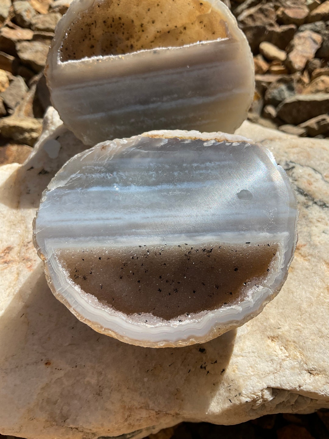 Agate Brazilian Geode/crystal Quartz Geode - Etsy