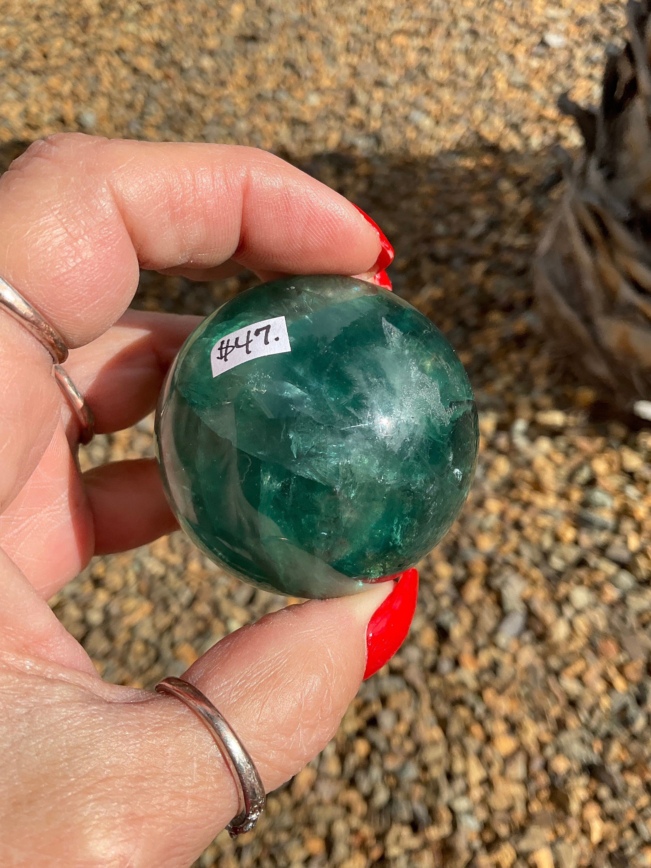 Green Fluorite Sphere/crystal Fluorite Sphere/crystal Decor - Etsy