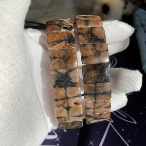 Andalusite/chiastolite/apyre Gemstone Bangle Bracelet/andalusite ...
