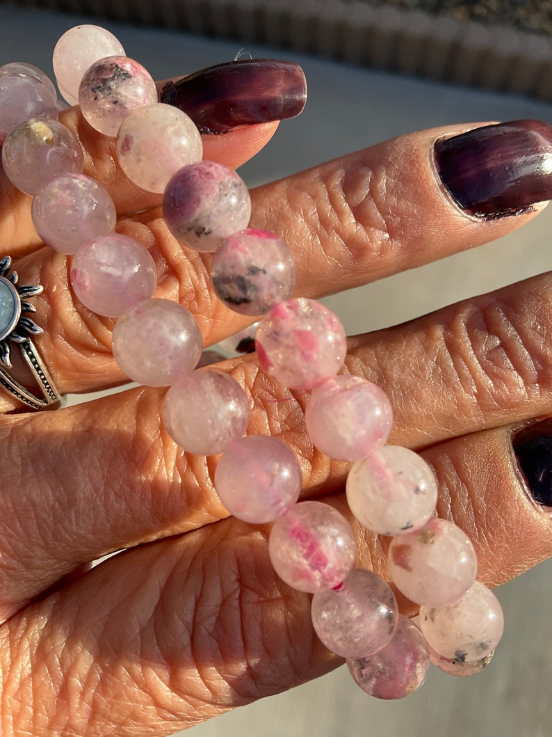 Ice Rhodonite Crystal Bracelet/crystal Jewelry Gift/gift for Her - Etsy