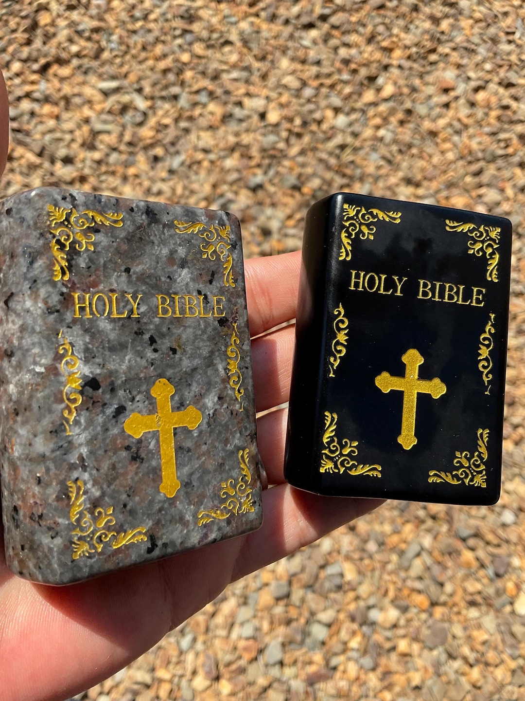 Crystal Holy Bible Carving: Black Obsidian, Clear Quartz, Yooperlite ...