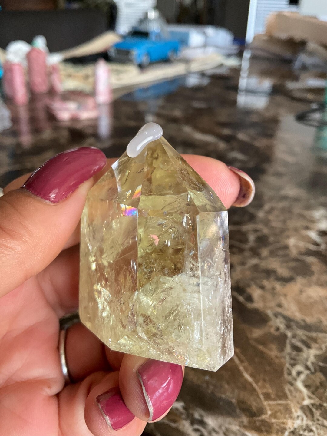 Citrine Crystal Tower/citrine Tower Home Decor/citrine Housewarming ...