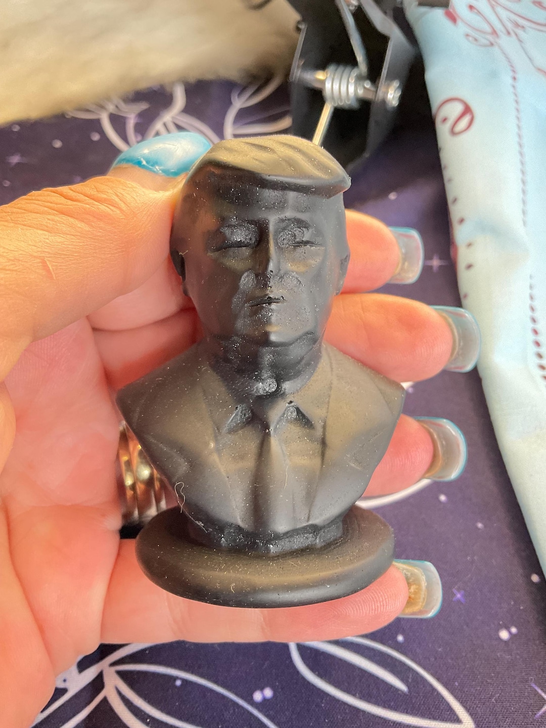 Black Obsidian President Trump Crystal Carving - Etsy