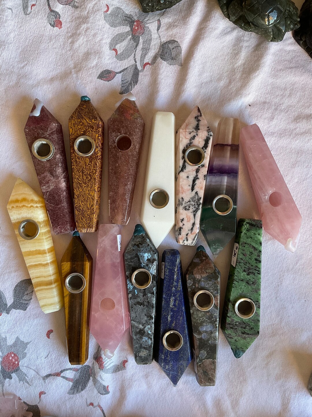 Crystal Pointed Smoking Pipes/gemstone Pipe/crystal Pipe Gift - Etsy