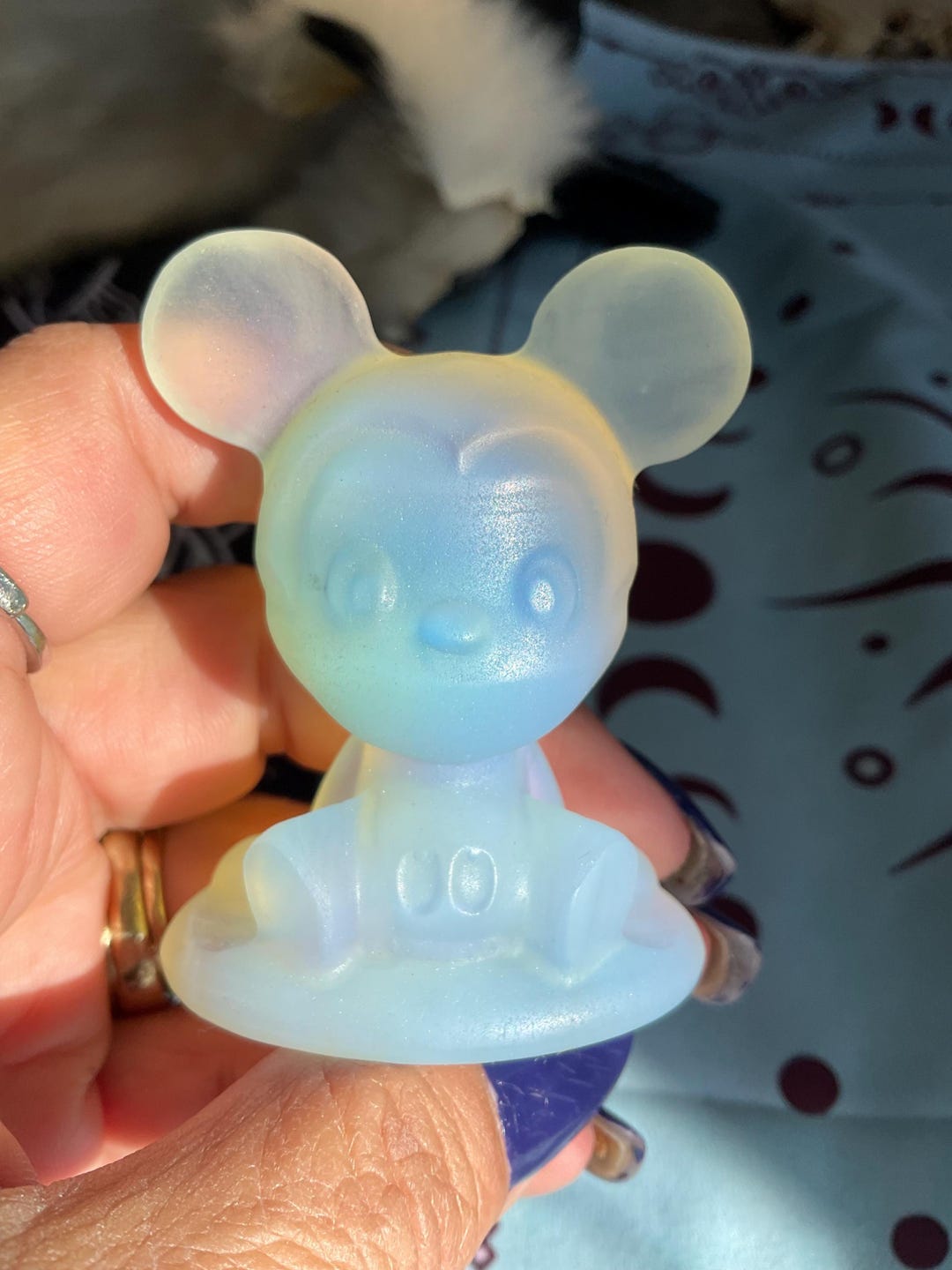 Opalite Mickey and Minnie Mouse Crystal Carving Set - Etsy