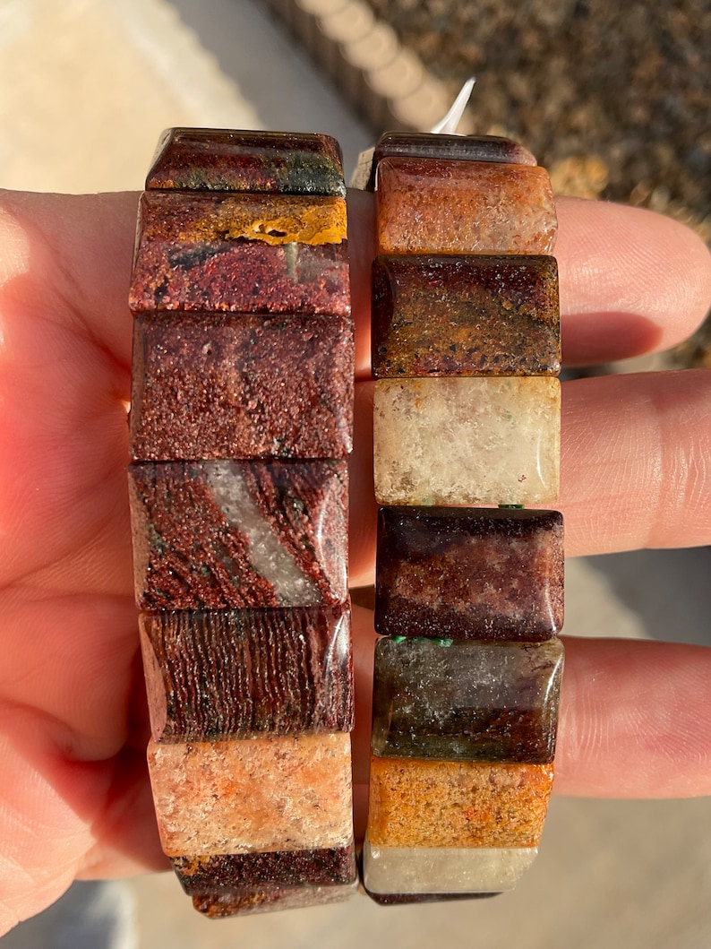 4 Season Garden Quartz With Thousand Layer Quartz Bangle - Etsy