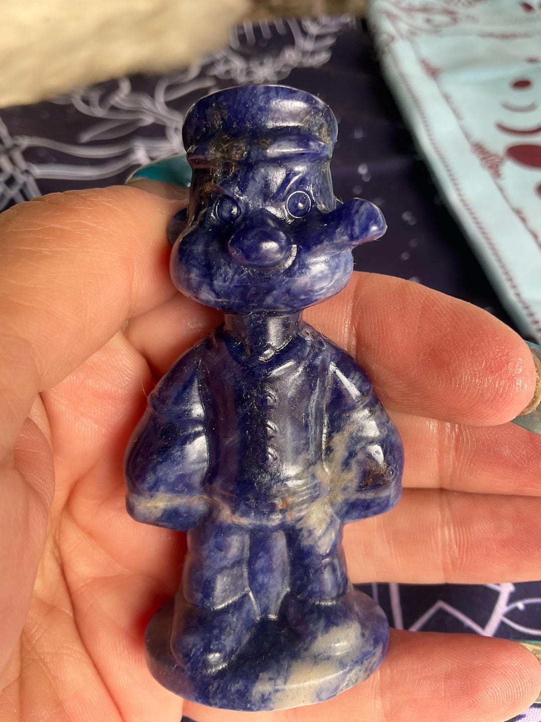 Sodalite Popeye the Sailer Character Crystal Carving/popeye the ...