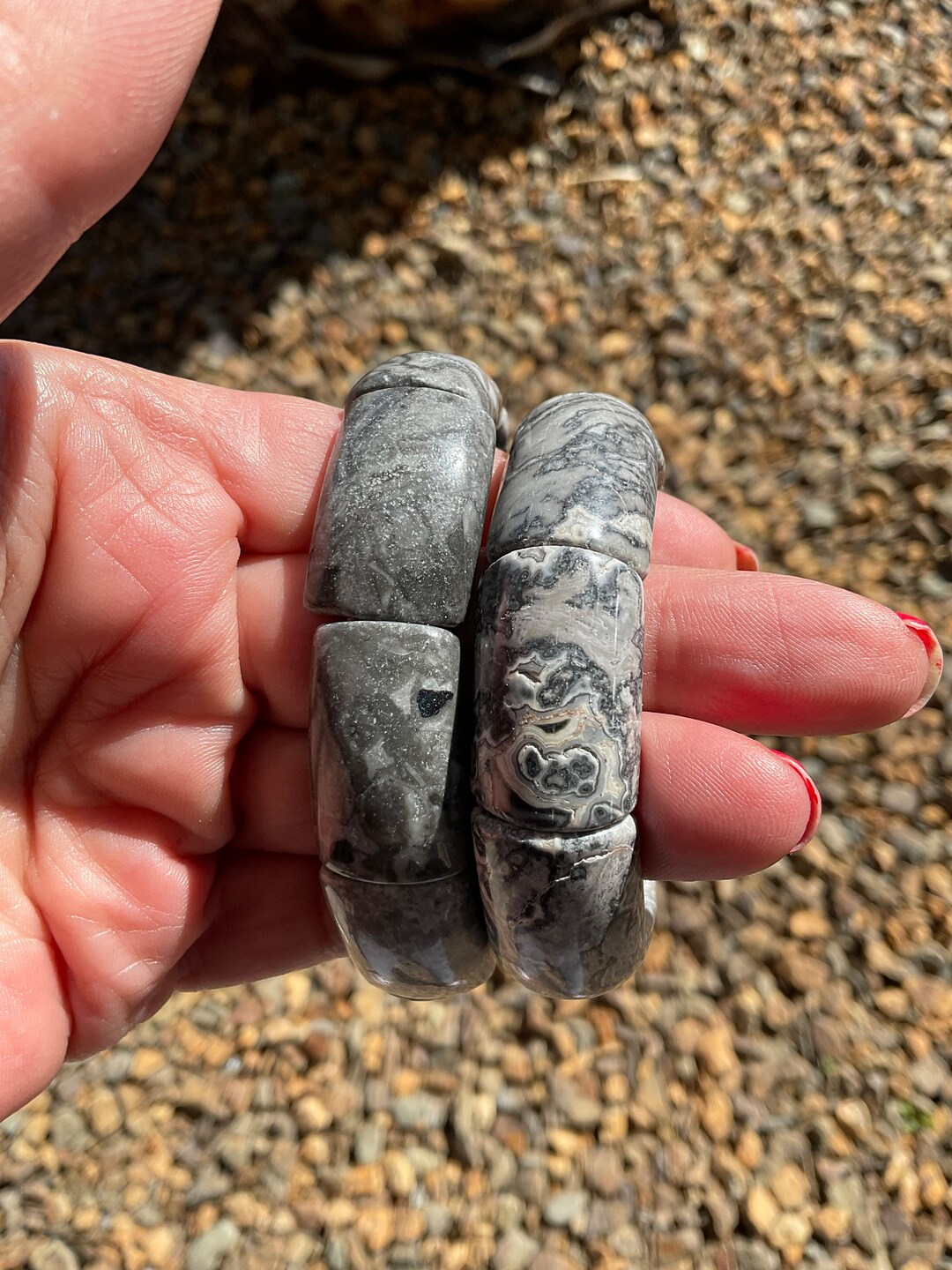 Picasso Jasper Crystal Bracelet/bangle Crystal Bracelet/crystal Jewelry ...