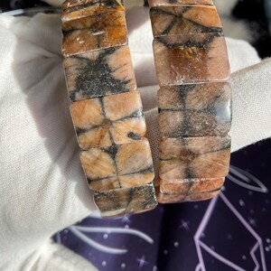 Andalusite/chiastolite/apyre Gemstone Bangle Bracelet/andalusite ...