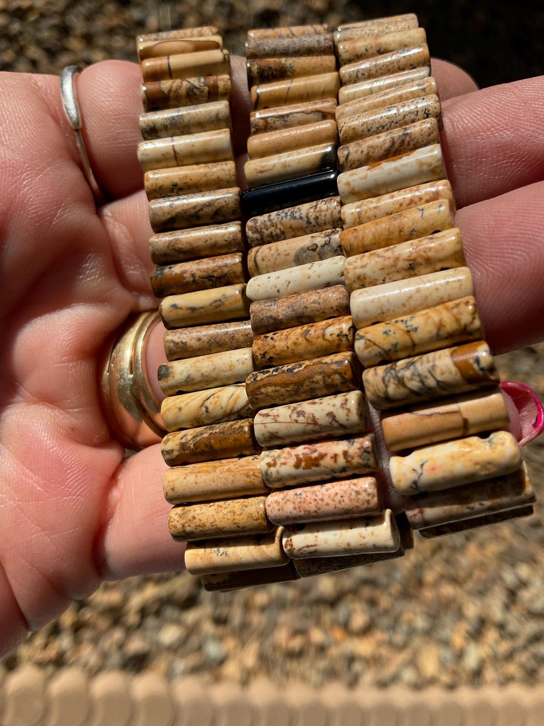 Peruvian Bandit Jasper Bangle Bracelet/peruvian Bandit Jasper Slim ...