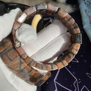 Andalusite/chiastolite/apyre Gemstone Bangle Bracelet/andalusite ...