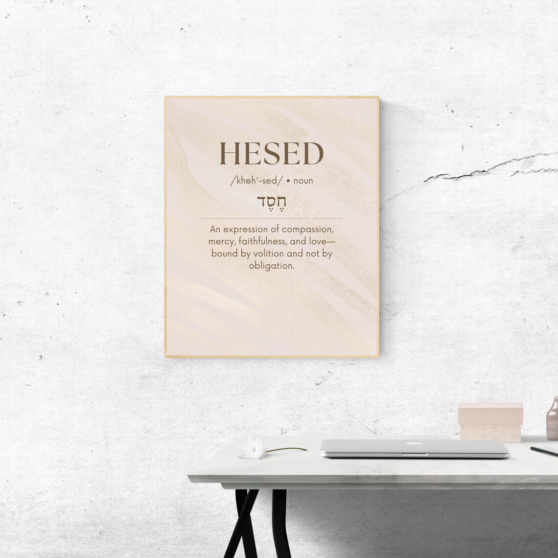 Hesed Definition Elegant Downloadable Design Print for Christians ...