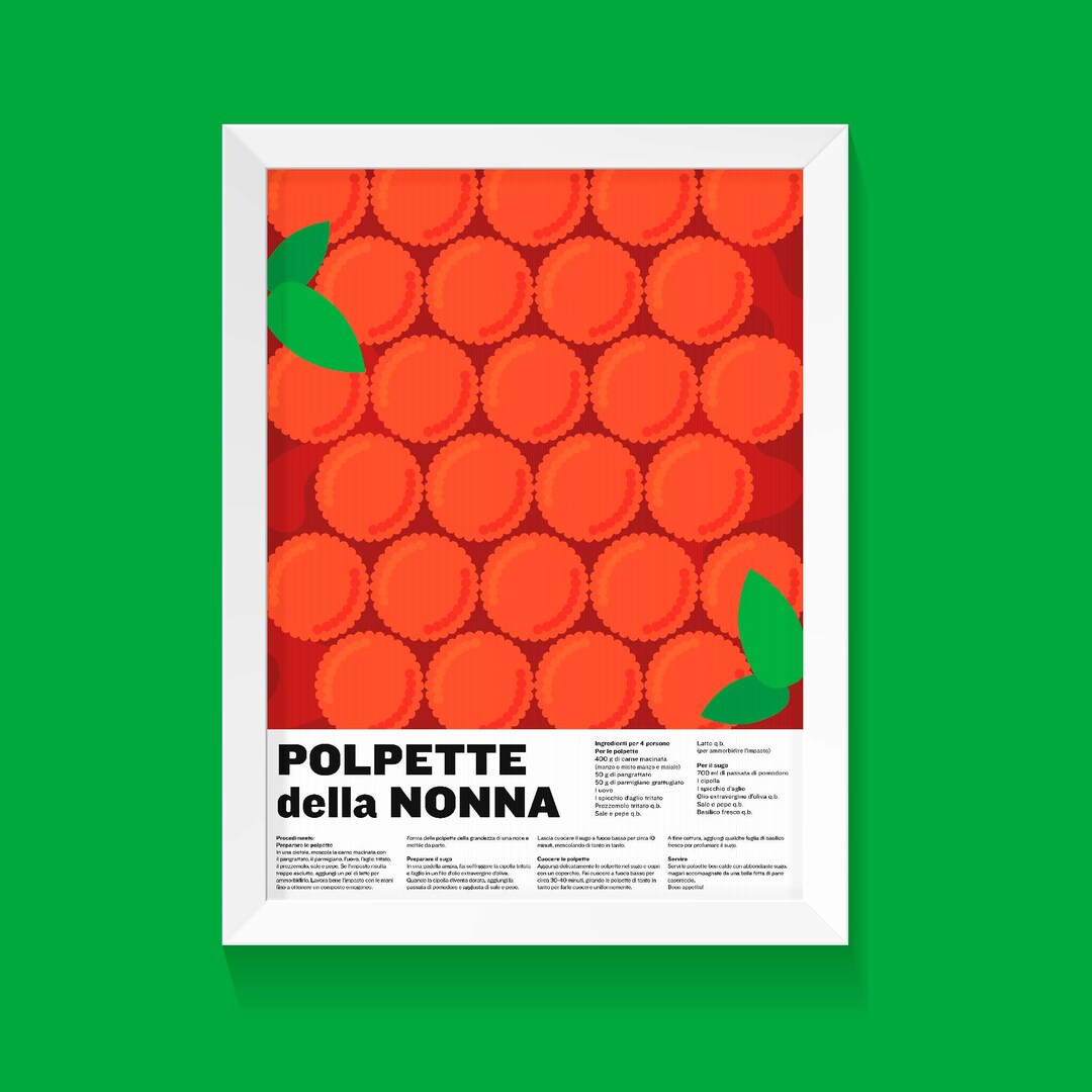 Meatballs Poster, Digital Download Print Pop Art, Kitchen Wall Art ...