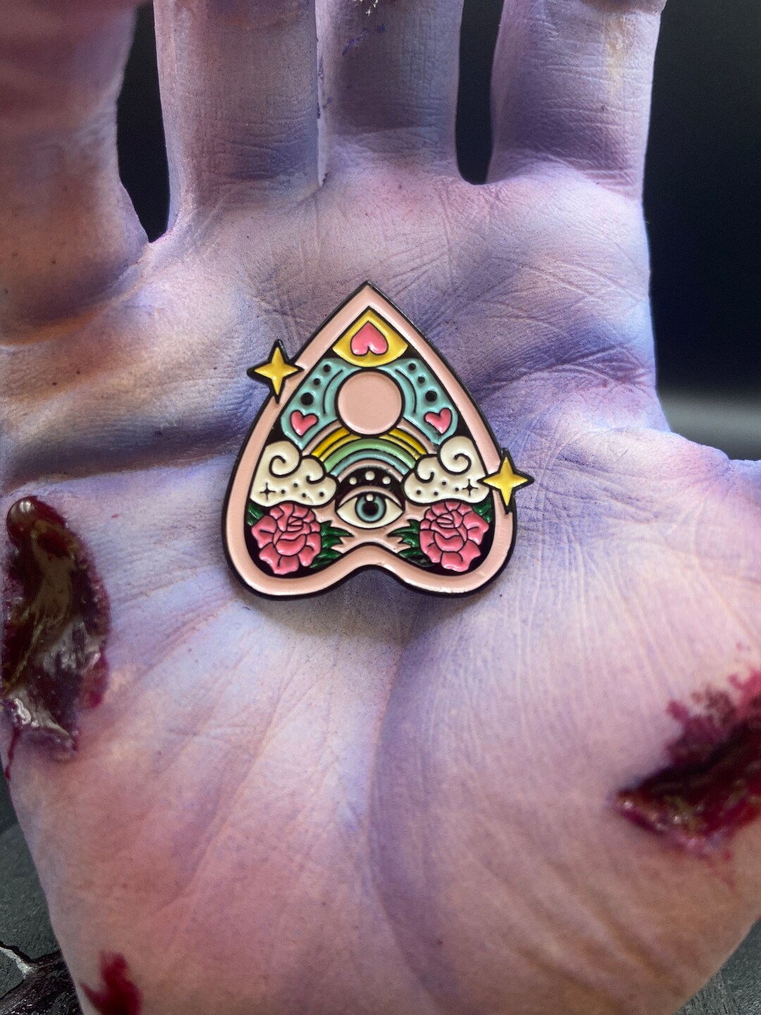 Pastel Planchette Pin Pastel Goth Kawaii Pin Ouija Pin - Etsy