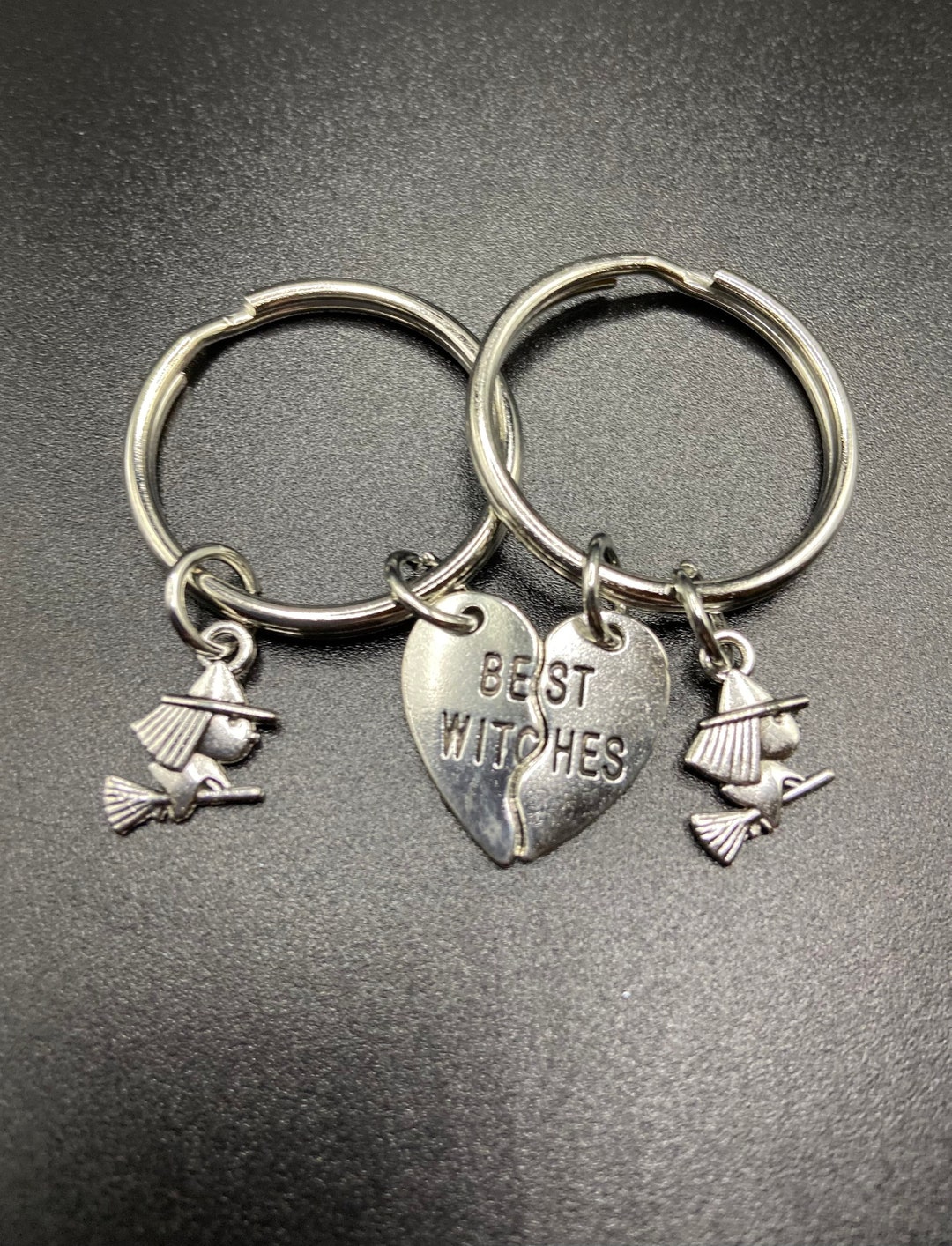 Best Witches Keyrings, Matching Keyrings, Witch Charm, Christmas Gift ...