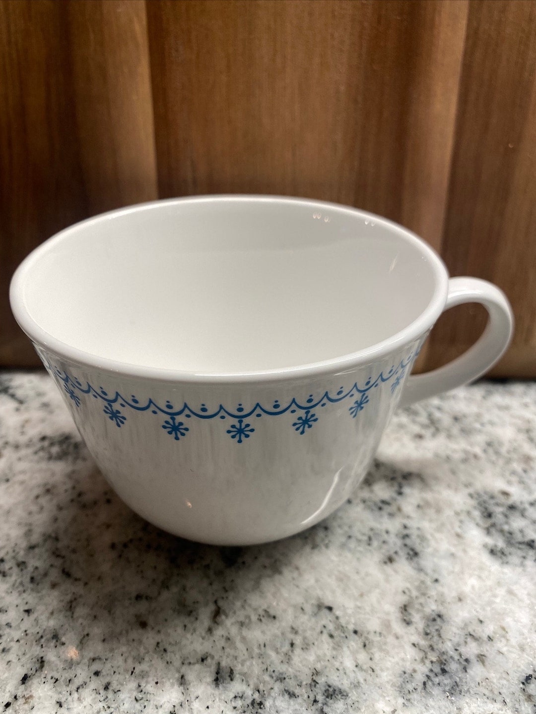 Corelle (corning) SNOWFLAKE BLUE Flat Cup - Etsy
