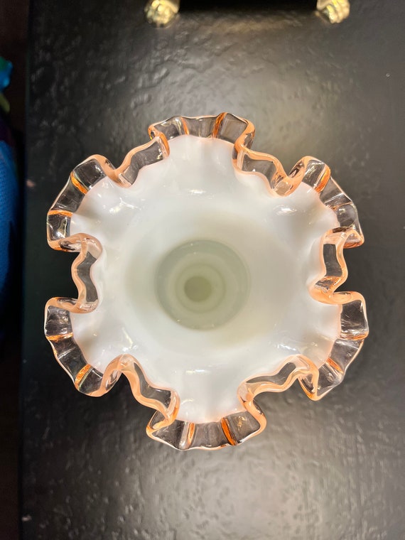 Fenton Peach Crest - Etsy