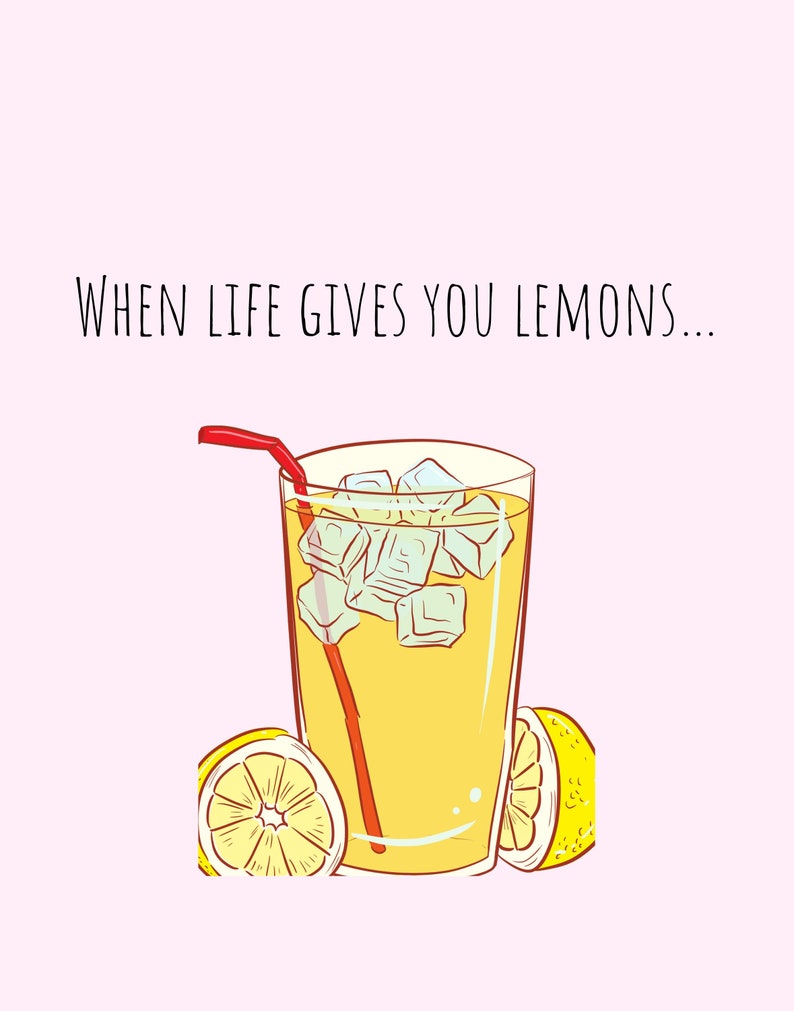 When Life Gives You Lemons Print, Digital Download - Etsy