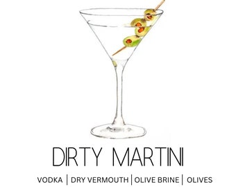 Digital Download, Dirty Martini Print - Etsy