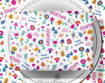 Custom Name Personalized Wrapping Paper Customizable Holiday - Etsy