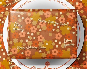 Custom Name Personalized Wrapping Paper Customizable Holiday - Etsy
