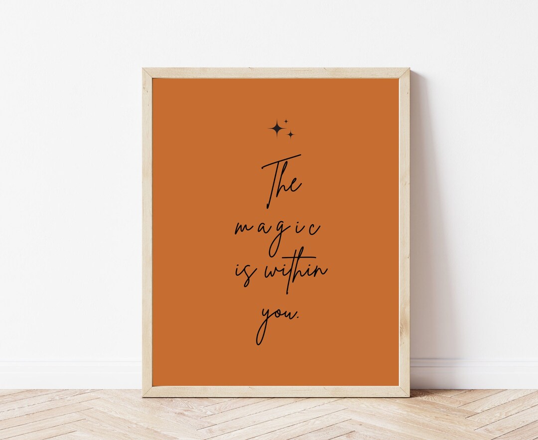 Cute Boho Positive Affirmation Print, Positive Quote Digital Print Art ...